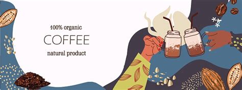 벡터 개념 수평 프레임 서식 파일 배너 배경 여자 친구 뜨거운 음료를 마시는 커플 찻잔 커피 머그잔을 들고 손 아침 식사 모임 회의 손으로 그린 그림입니다 개념에 대한 스톡