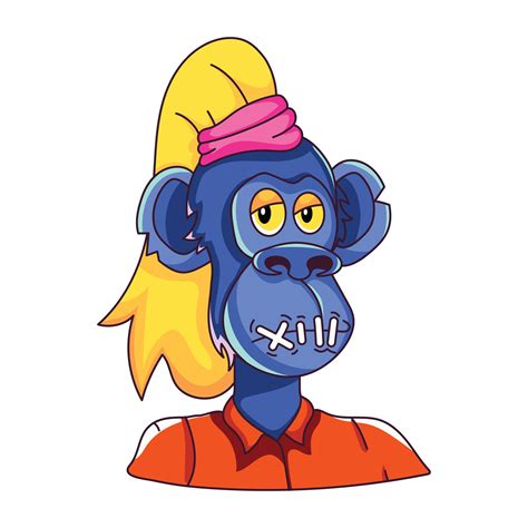 Trendy Monkey Face 26287192 Vector Art At Vecteezy