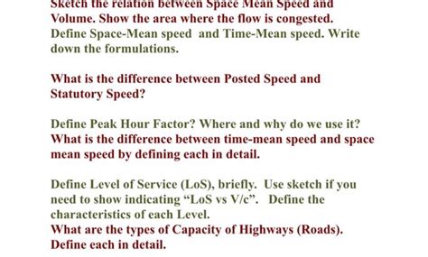 Solved Sketch The Relation Between Space Mean Speed And Chegg Com
