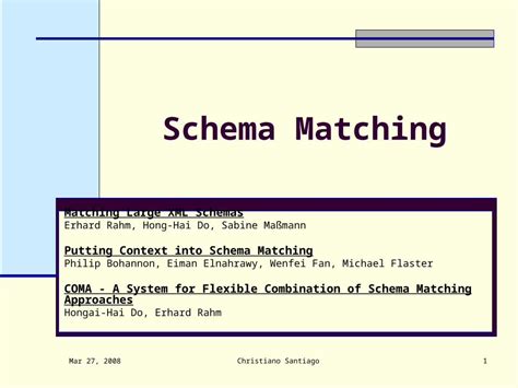 Ppt Schema Matching Dokumentips