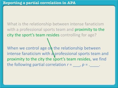 Reporting A Partial Correlation In Apa Pptx