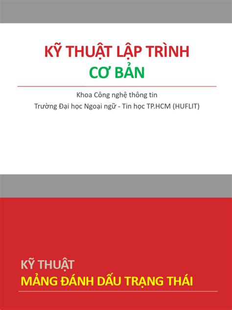 Ky Thuat Lap Trinh 3 Ky Thuat Lap Trinh Co Ban 2 Pdf