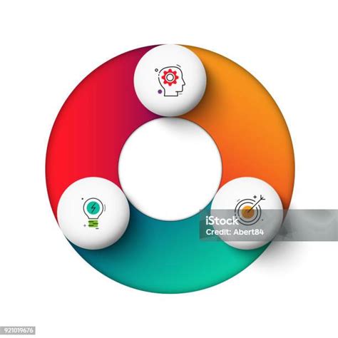 Infographic 위한 벡터 Gradeinte 원 요소입니다 주기형 다이어그램 그래프 프레 젠 테이 션 및 원형 차트에 대