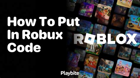 How To Put In Robux Code A Simple Guide Playbite
