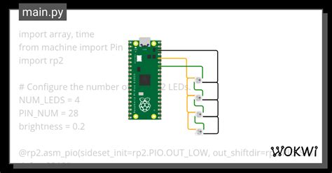 tira led wokwi esp32 stm32 arduino simulator