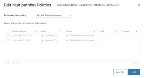 vmware synology iscsi and multipath i o mpio bits bytes