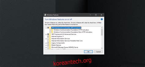Windows 10에서 Net Framework 3 5를 다운로드하는 방법