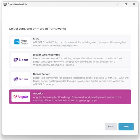 Scaffold Extra Angular Application With All The Features Which Will Be Created Usually In Abp