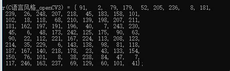 opencv的5种格式化输出方法mat类型数据 csdn博客