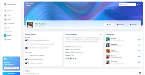Flask React Soft Dashboard Free Product