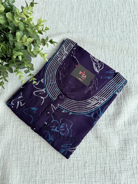L Size Printed Alpine Nighty Vika Boutique