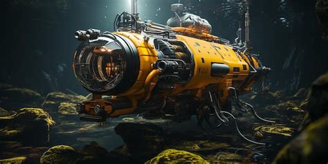Premium Photo Underwater Rov With Manipulators And Robot Arms