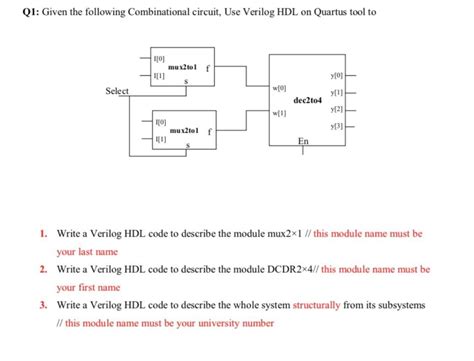 Solved Q1 Given The Following Combinational Circuit Use