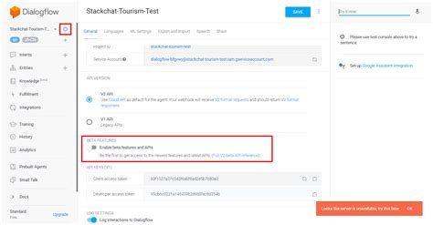 Dialogflow Stackchat Documentation