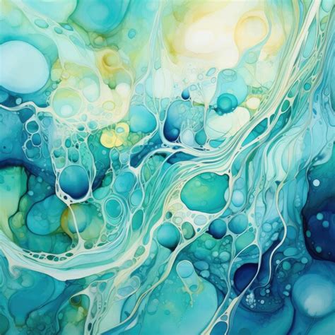 Vibrant Abstract Artwork A Fusion Of Warm And Cool Tones Creating A