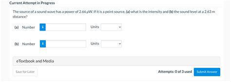 solved the source of a sound wave has a power of 2 66μw if