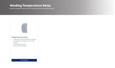 Winding Temperature Relay For Efficient Protection Multispan