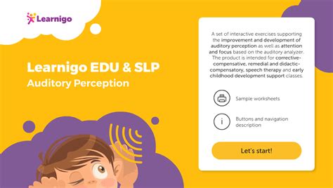 Auditory Perception Learnigo