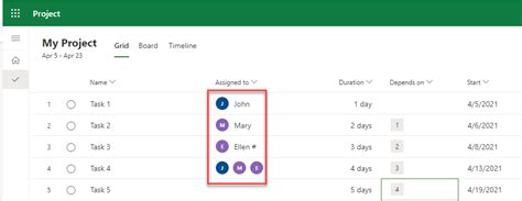 assigning tasks through buckets in microsoft project for the web