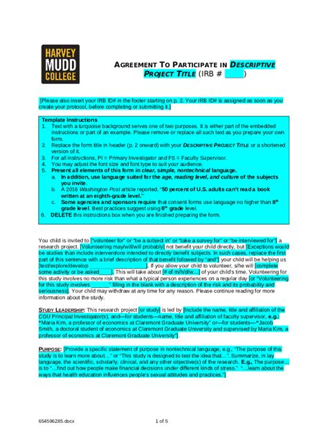 Irb Application Inside Manhattan Doc Template Pdffiller