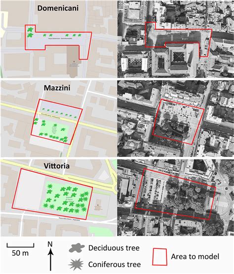 Schematic Diagrams Using Openstreetmap As A Base And Aerial Views Download Scientific Diagram