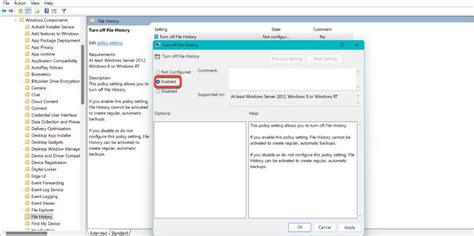windows file history a helper backs up your windows pc automatically