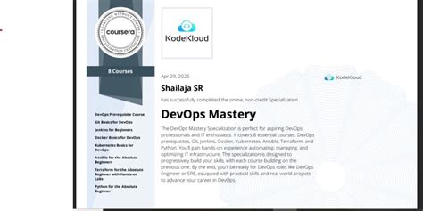 Devops Sre Cloudcomputing Cicd Automation Infrastructureascode Shailaja Sr