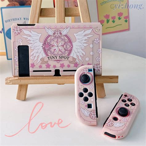 Nintendo Switch Oled Protective Case Cardcaptor Sakura Cartoon Pink Girly Soft Tpu Cover