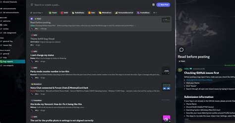 Forum Pages Are Unthemed · Issue 85 · Discordstylesfrostedglass · Github