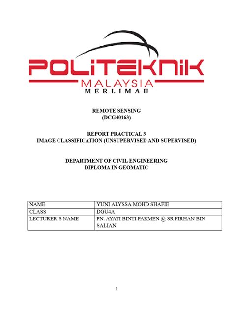 report practical 3 remote sensing pdf statistical classification