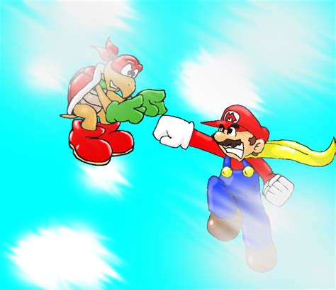 Super Mario Vs Kooper Bro Red By Mustashio On Deviantart