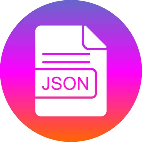 Json File Format Glyph Gradient Circle Icon Design 43564589 Vector Art At Vecteezy