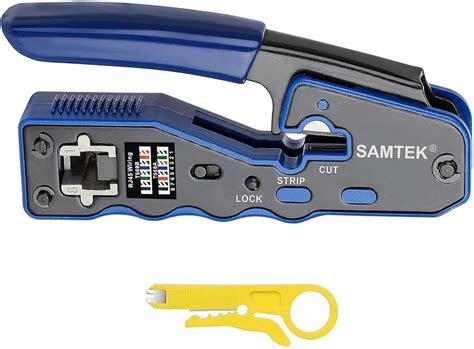 New Rj45 Crimp Tool Pass Through Crimper All In One Crimping Tool