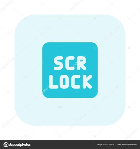 Scroll Lock Key Function Computer Keyboard Layout Stock Vector Image By