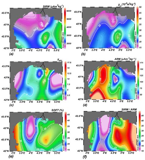 The Spatial Distribution Of The Magnetic Parameters In The Surface Download Scientific Diagram