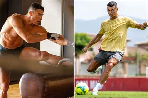 Cristiano Ronaldo Shows Off Amazing Physique As He Continues Training