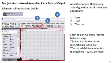Menjalankan Instruksi Assembly 8088 Pada Borland Delphi Niguru Indonesia