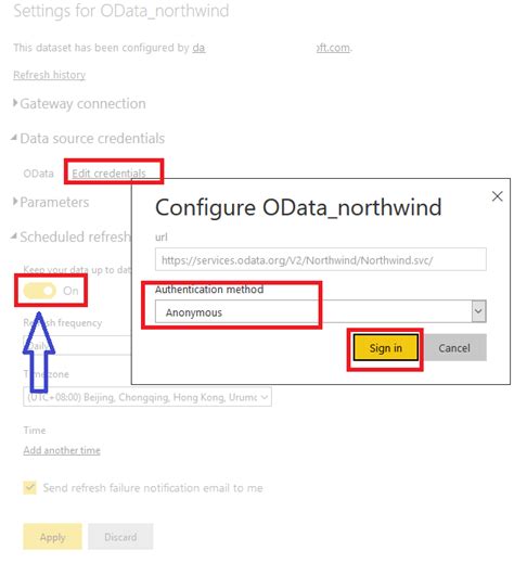 Solved Scheduled Refresh Greyed Out Microsoft Fabric Community