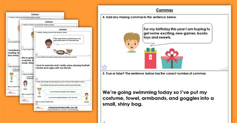 Year 3 Commas Homework Extension Ready To Write Classroom Secrets