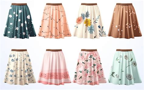 Premium Ai Image Assorted Skirts For Women In Various Colors