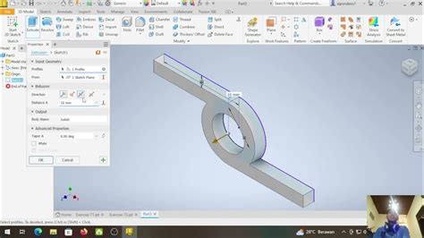 Exercise 74 Autodesk Inventor Youtube