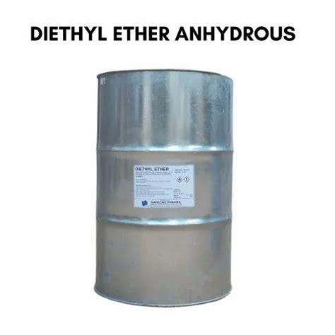 Analytical Grade Diethyl Ether Anhydrous 99 At Rs 185 Litre In Chittoor Id 2853283391612
