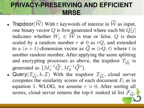 Ppt Privacy Preserving Multi Keyword Ranked Search Over Encrypted