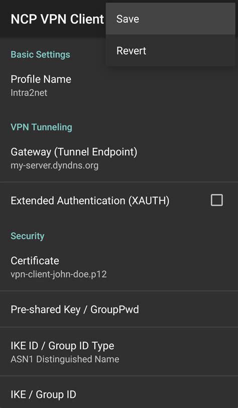 vpn with the ncp secure android client premium administrator manual