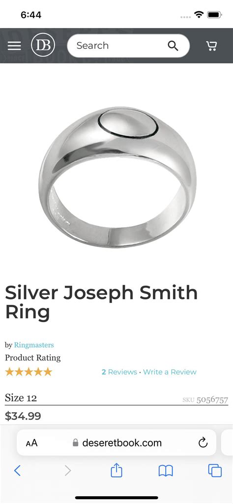 Remember The Joseph Smith Ring He Supposedly Wore Because The Circle