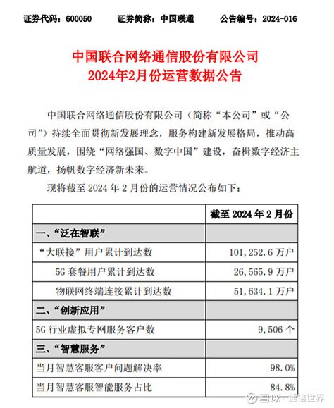 三大运营商2月数据：增势集体放缓，中国移动5g套餐用户破8亿 3月20日，三大运营商公布了2024年2月主要运营数据。经计算，截至2024年2