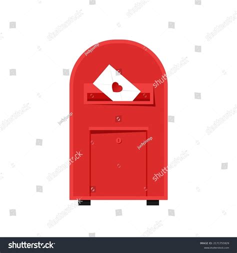 Love Letter Vector Mailbox Vector Mailbox Stock Vector Royalty Free 2171755929 Shutterstock