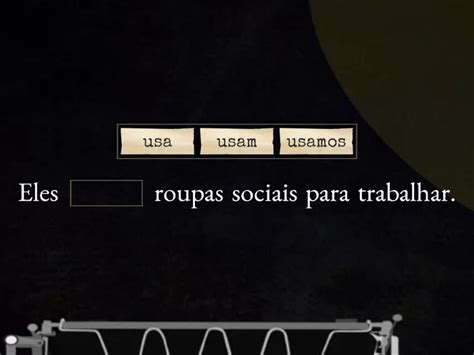 Conjugação Verbal Verbo Usar Complete A Frase