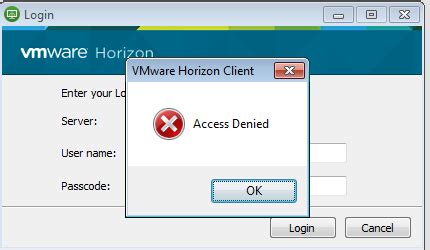 Vmware Horizon Client Access Denied Bronational