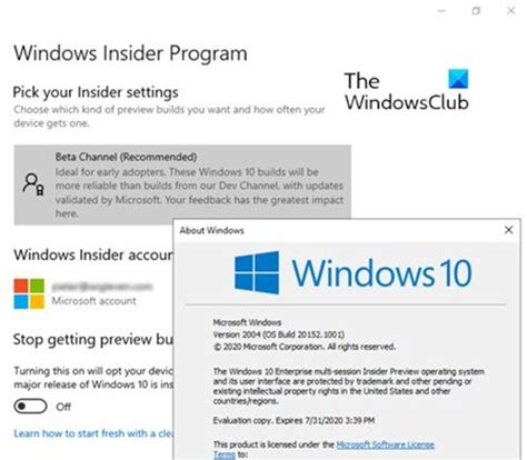 diagnostics settings are preventing this device from getting insider builds